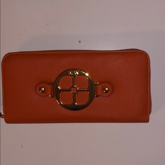 IMAN | Bags | Orange Iman Wallet | Poshmark
